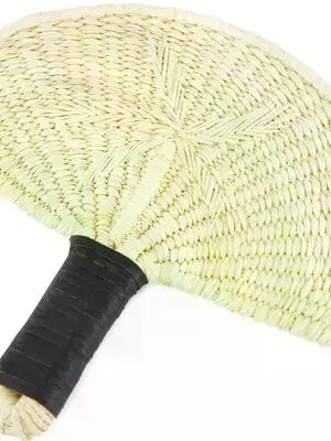 SENSI STUDIO Woven Straw Hand Fan