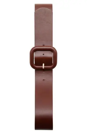 Mango Faux Leather Belt