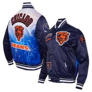 PRO STANDARD Chicago Bears Sublimated Satin Full-snap Jacket