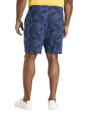 NAUTICA Big & Tall Striped Pull-on Shorts