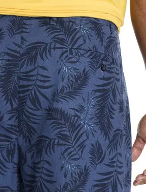 NAUTICA Big & Tall Striped Pull-on Shorts