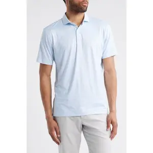 Johnnie-o Four Leaf Clover Print Featherweight Performance Polo - Kona