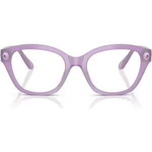 SWAROVSKI 51mm Pillow Eyeglasses - Milky Lilac/demo Lens
