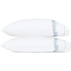 MATOUK Atoll Set Of 2 Pillowcases Wedgwood