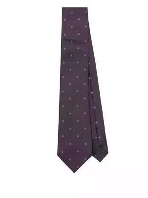 TOM FORD Silk Polka-dot Neck Tie - Purple