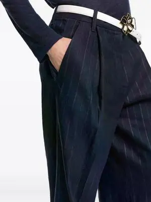 Dorothee Schumacher Pinstriped Wide-leg Trousers