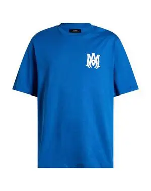 Amiri Man T-shirt Grey Size Xl Cotton Blue