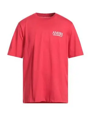 Amiri Man T-shirt White Size Xl Cotton Red