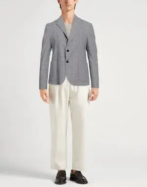 LIU •JO MAN Blazer Size Cotton, Linen, Polyester, Elastane