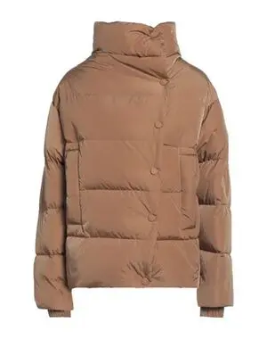 ALYSI Padded Shell Jacket - Camel