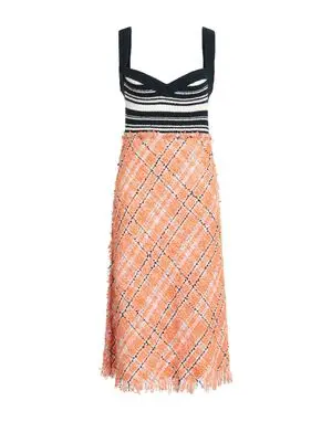 Marni Midi Flared Bouclé Knit Dress