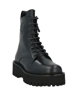 Maje Leather Lace-up Ankle Boots