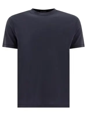 TOM FORD Crew Neck T-shirt With Embroidered Logo In Cotton Blend