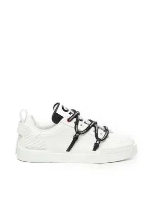 Dolce & Gabbana Calfskin Sneakers - White, Black