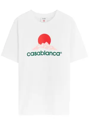 Casablanca Montagne Logo-print Cotton T-shirt