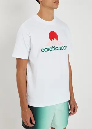 Casablanca Montagne Logo-print Cotton T-shirt