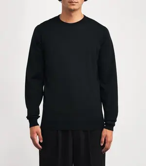 John Smedley Lundy Extra Fine Merino Wool Sweater - Black