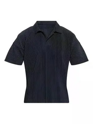 Issey Miyake Pleated T-shirt - Blue