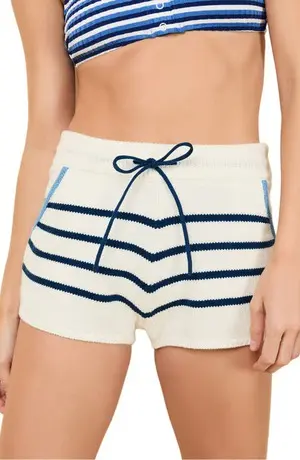 Solid & Striped Tie Detailed Bottoms For Women