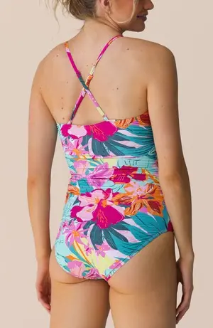 NANI Ruched One-piece Swimsuit