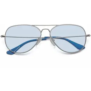 CADDIS Mabuhay Aviator Reading Glasses - Chrome Light Blue