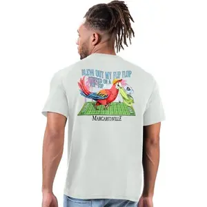 MARGARITAVILLE Las Vegas Raiders Flip Flop T-shirt - Gray