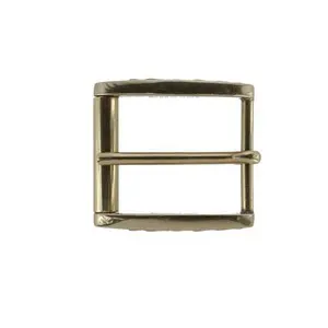 Trafalgar 35mm Roller Harness Belt Buckle - Polish Brass