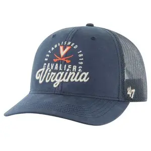 '47 Virginia Cavaliers Pitstop Trucker Adjustable Hat - Navy