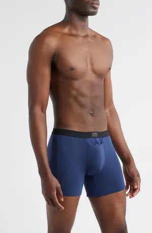 Lunya Stretch Modal Boxer Briefs - Deep Blue