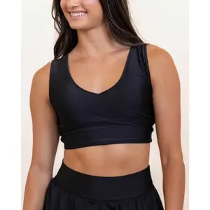 NANI Twist Swim Crop - Black