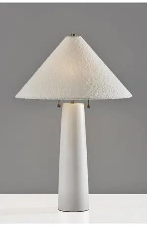 ADESSO Waylon Table Lamp - White