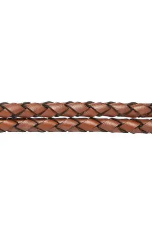 Nordstrom Woven Leather Tie Belt - Rust Bisque
