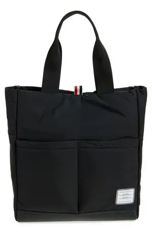 Thom Browne Twill Pocket Tote