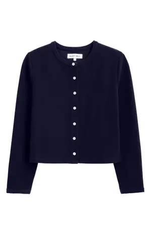 ALEX MILL Coco Sport Stretch Cotton Cardigan - Navy Night