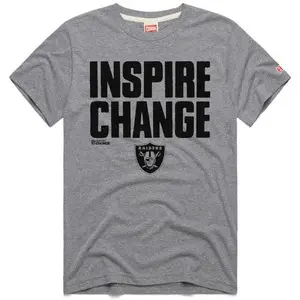 HOMAGE Las Vegas Raiders 2024 Inspire Change Tri-blend T-shirt - Gray