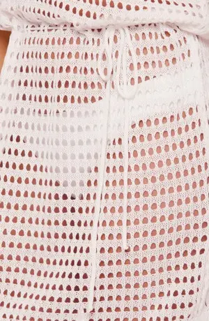 BECCA By Rebecca Virtue Playa Open Stitch Cover-up Minidress