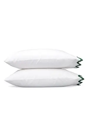 MATOUK Aziza Set Of 2 Pillowcases - Green