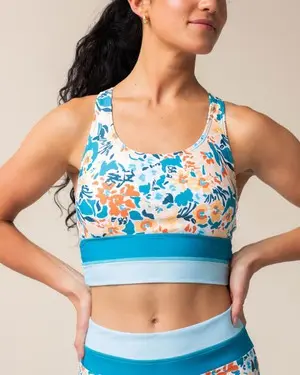 NANI Cut Back Crop Swim Top - Arches