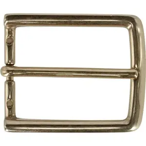 Trafalgar 35mm Italian Solid Brass Harness Belt Buckle - Polished Brass