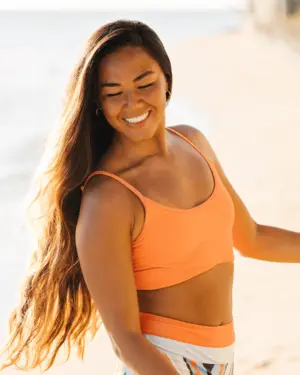 NANI Textured Tone Crop Swim Top