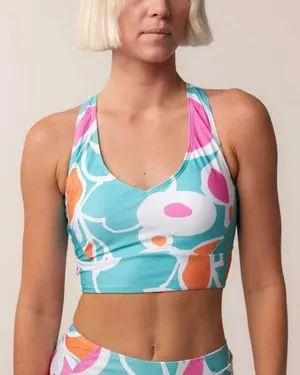 NANI Underwire V-neck Swim Crop - Ella