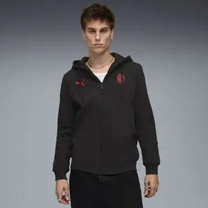 PUMA Ac Milan Soccer Essentials Fleece Zip-up Hoodie