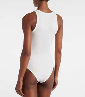 Alaïa Ribbed-knit Bodysuit
