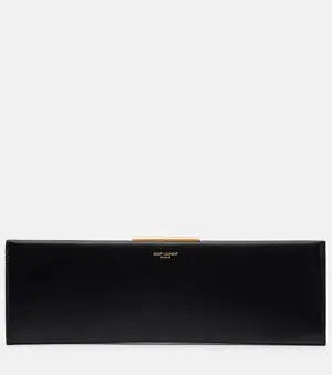 Saint Laurent Midnight Small Leather Clutch