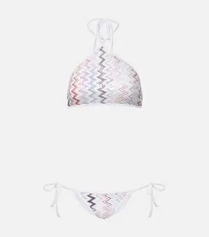 Missoni Zigzag Halterneck Bikini - Multicoloured