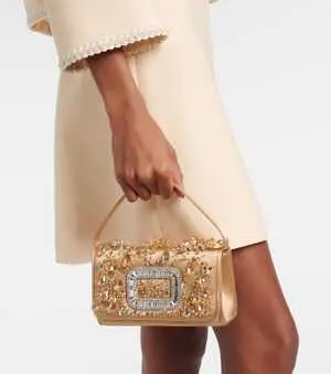 ROGER VIVIER Pilgrim Micro Embellished Shoulder Bag