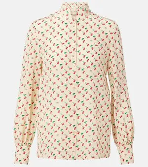 Valentino Garavani Cady Couture Printed Silk Blouse - Multicoloured