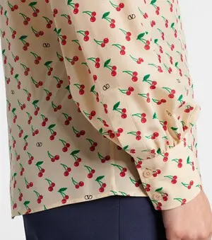 Valentino Garavani Cady Couture Printed Silk Blouse - Multicoloured