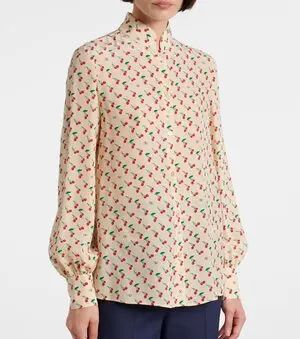 Valentino Garavani Cady Couture Printed Silk Blouse - Multicoloured