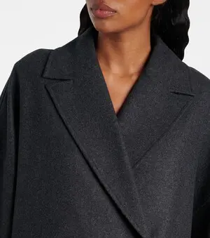 Brunello Cucinelli Oversized Wool Coat - Grey